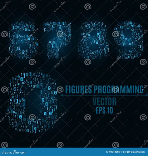 The Blue Numbers Of The Symbols And The Programming Elements Numbers 6