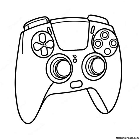 Ps5 Controller Coloring Page Coloring