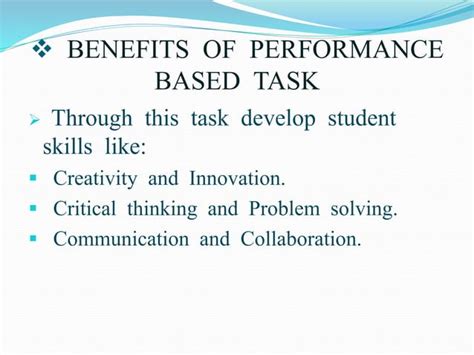 Performanced Based Task Ppt