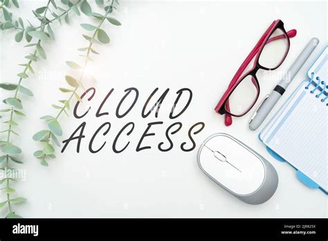 Text Caption Presenting Cloud Access Internet Concept Software Tool