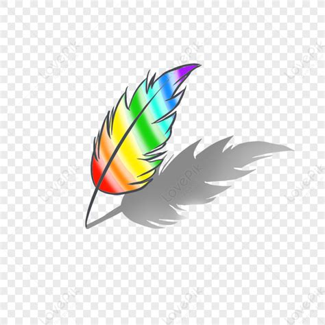 만화 화려한 깃털 그림 Png 일러스트 무료 다운로드 Lovepik