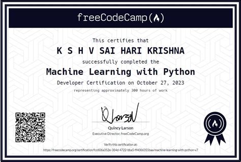 Im Happy To Share That Ive Obtained A New Certification Machine