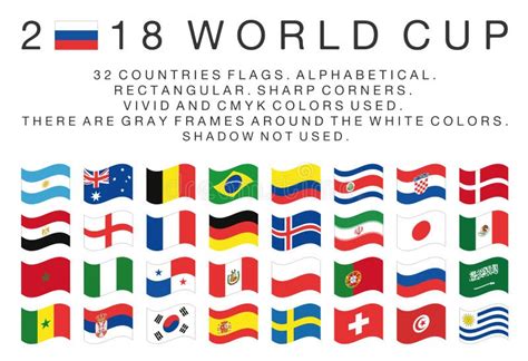 Fifa World Cup Team Flags Stock Illustrations 462 Fifa World Cup Team