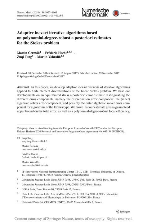 An Adaptive Inexact Uzawa Algorithm Based On Polynomial Degree Robust A Posteriori Estimates For