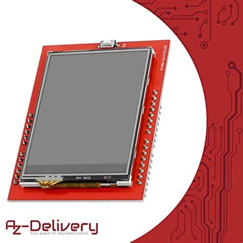 Azdelivery 24 Inch Tft Lcd Touch Screen Module Xpt2046 Pcb Ili9341 240