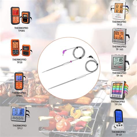 Review 2 Pack Upgraded Replacement Probe For Thermopro Tp20 Tp08s Tp07 Tp25 Tp930 Tp829 Tp910