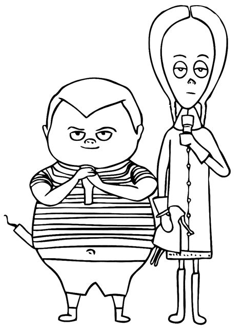 Раскраски Whensday