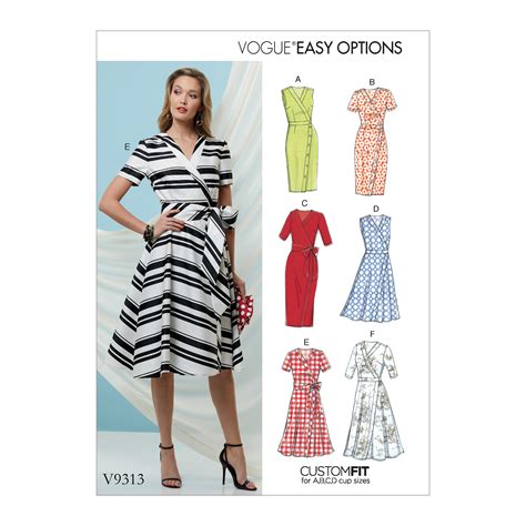 Vogue Patterns 9313 Misses Dress And Sash