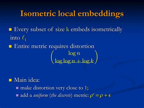 Ppt Local And Global Embeddings Of Metric Spaces Powerpoint