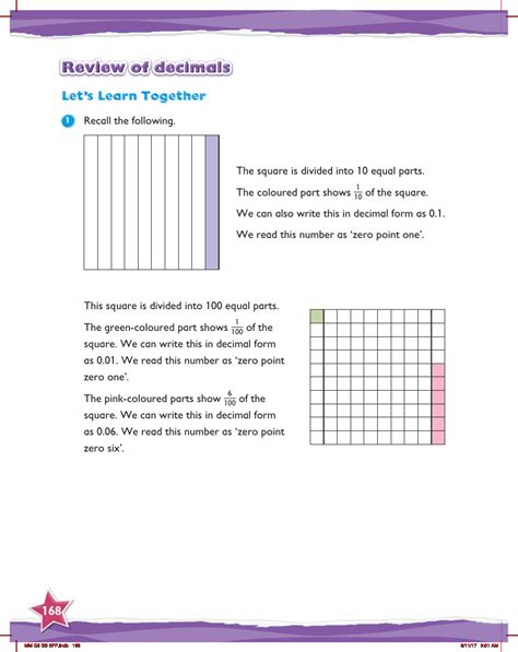 Max Maths Year 5 Learn Together Review Of Decimals 1 Maths Year 5