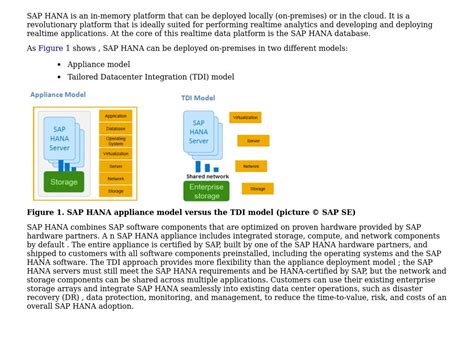 Business case | Storage Configuration Best Practices for SAP HANA TDI ...