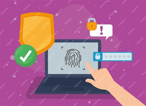 Premium Vector Protec Password Poster