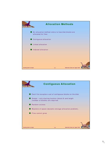 Allocation Methods Pdf File System Database Index