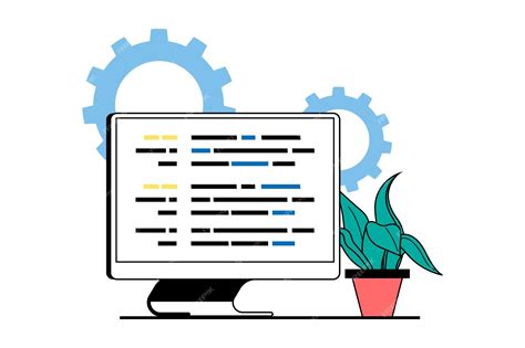 Premium Vector Web Development Concept With People Scene In Flat
