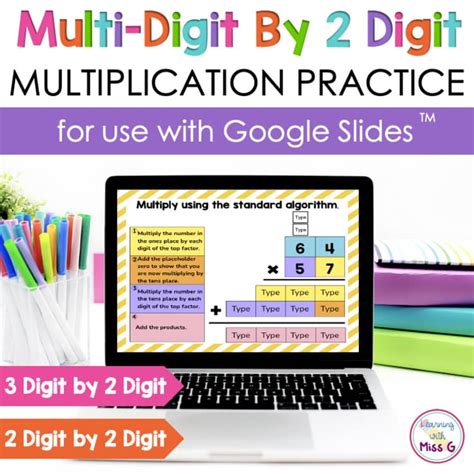 Teaching Multiplication Standard Algorithm Exit Ticket 4th And 5th Grade