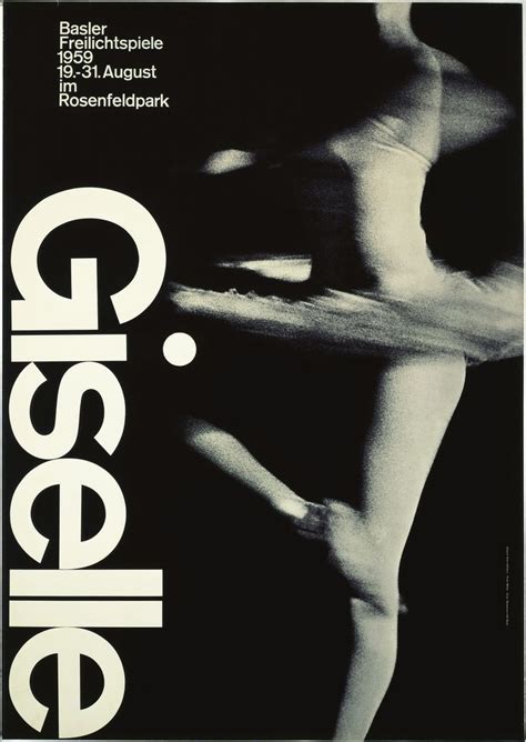 Joseph Müller Brockmann Giselle Poster 1959 Armin Hofmann