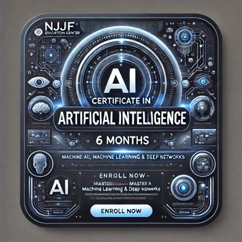Certificate In Artificial Intelligence 6 Months Learn Ai Ml And Deep Learning