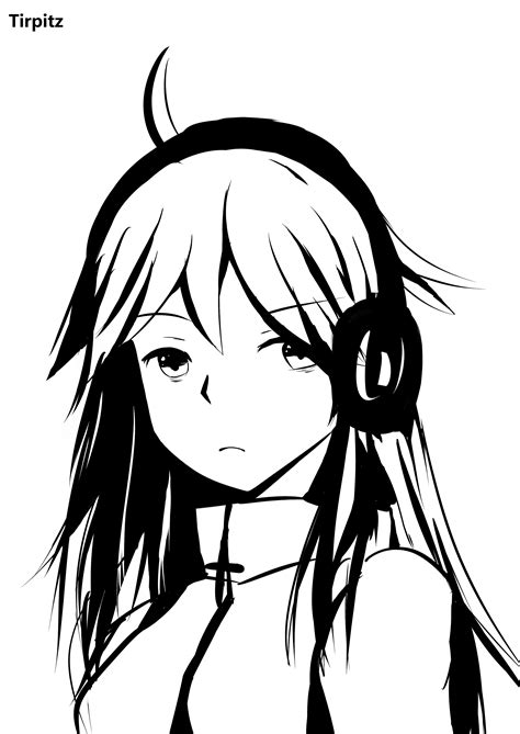 Monochrome Anime Tirpitz Zhan Jian Shao Nyu Lexington Zhan Jian Shao Nyu Tirpitz