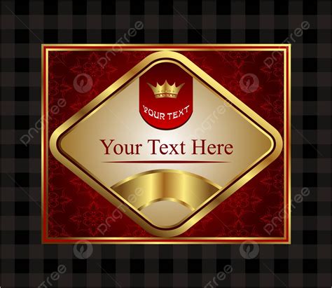 decorative ornate gold frame drink scroll label vector drink scroll