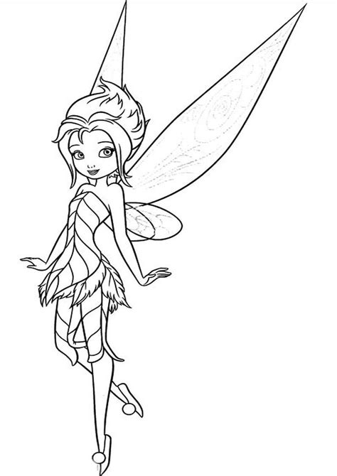 Tinkerbell And Periwinkle Coloring Pages Sketch Coloring Page