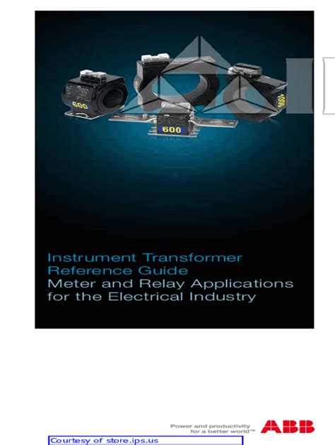 Fillable Online Instrument Transformer Reference Guide For Utility Applications Fax Email Print