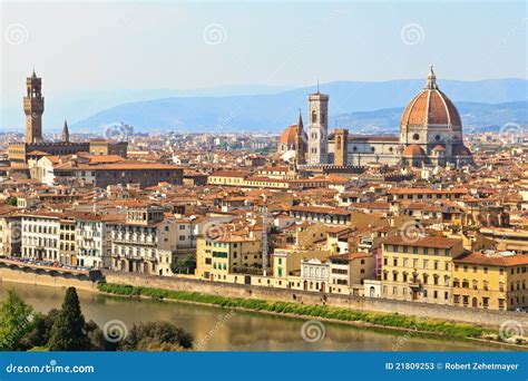 View Of Florence Firenze Tuscany Italy Stock Image Image Of