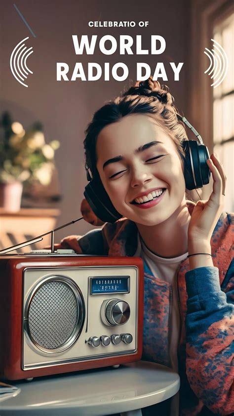 Photorealistic Portrt Of Person Listening To The Radio In Celebration
