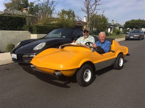 Bob Gurr Driving 1967 Autopia Mark Vii Car Bob Gurr Car Bob