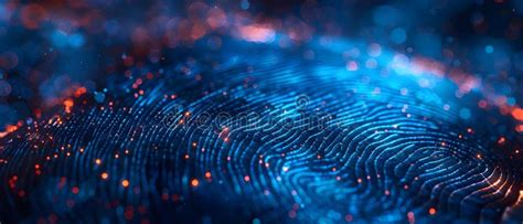 Futuristic Fingerprint Waves For Biometric Security Concept Biometric Security Fingerprint