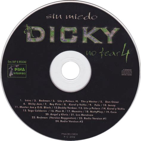 Car Tula Cd De Dj Dicky No Fear 4 Sin Miedo Portada