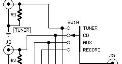 Preamplifier Switching Center Module AUDIO AMPLIFIER SCHEMATIC CIRCUITS PICTURE