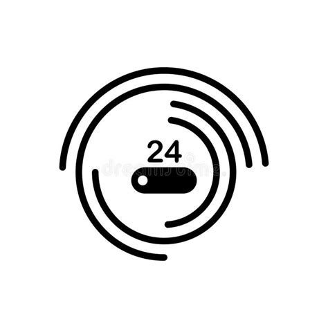 Black Solid Icon For Progress Indicator Headway And Pointer Stock