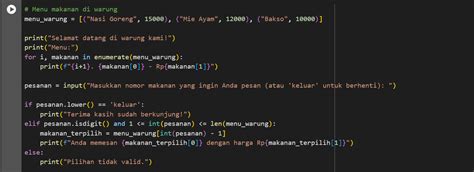 Struktur Data Yang Di Gunakan Pada Program Python Siti Nur Fadilah K Adam Universitas