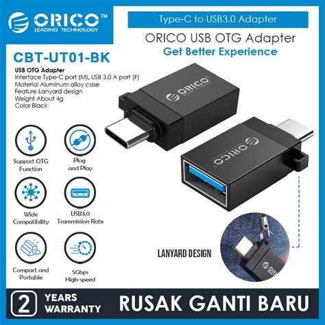ORICO OTG Type C To USB3 0 Adapter ORICO UT01 OTG TYPE C USB3 UT 01 Lisensiantivirus Gunakan