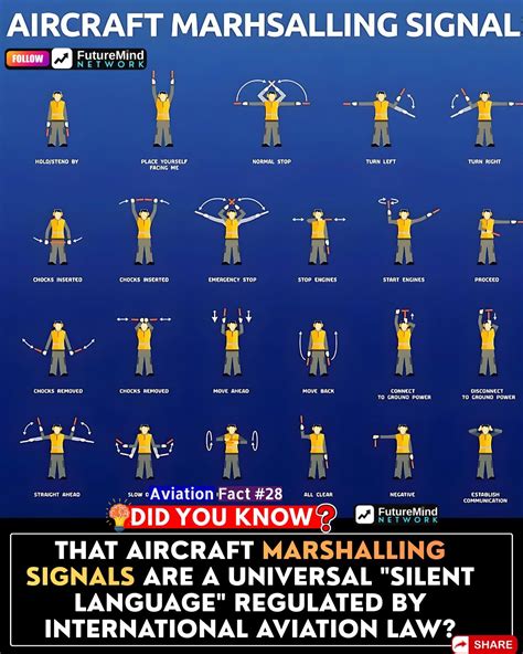Aviation ⭕️did You Know That Aircraft Marshalling Signals Are A