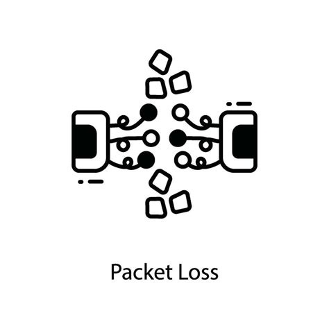 Packet Loss Doodle Icon Design Illustration Networking Symbol On White Background Eps 10 File