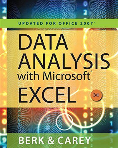 Books For Data Analysis With Microsoft Excel And Trade