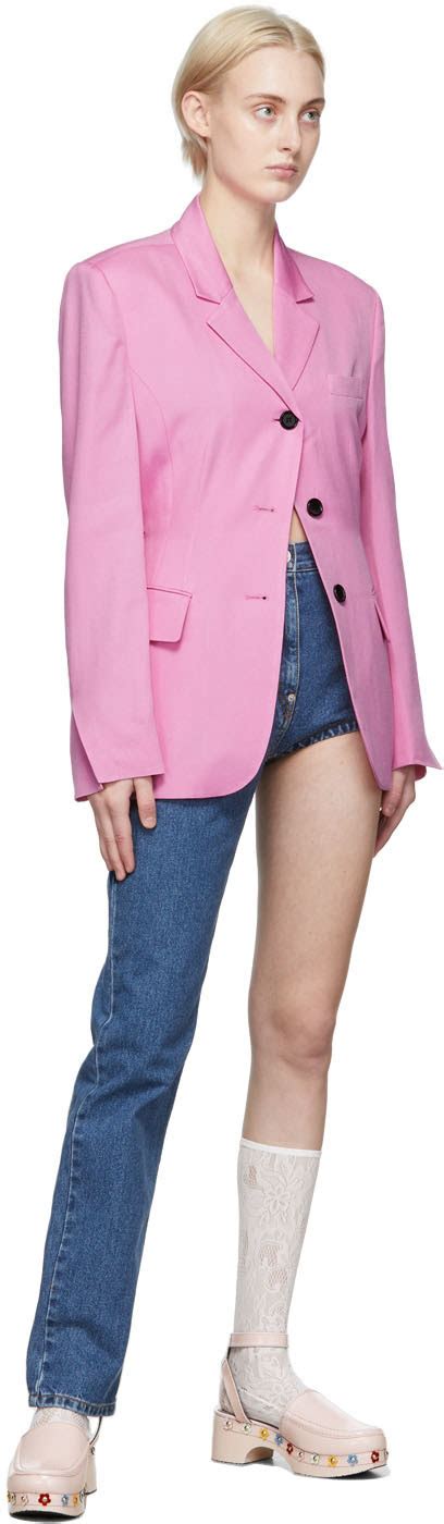 Pushbutton Blue One Leg Jeans Pushbutton