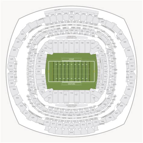 Caesars Superdome Seating Chart And Seat Views Seatgeek