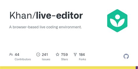 GitHub Khan Live Editor A Browser Based Live Coding Environment