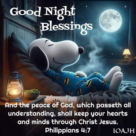 Snoopy Good Night Blessings