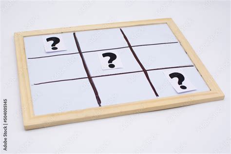 Question Mark On The Tic Tac Toe Field FAQ Frequency Asked Questions