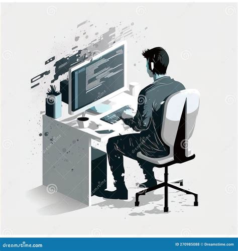 programplaneringen omvandla tankar till kod stock illustrationer