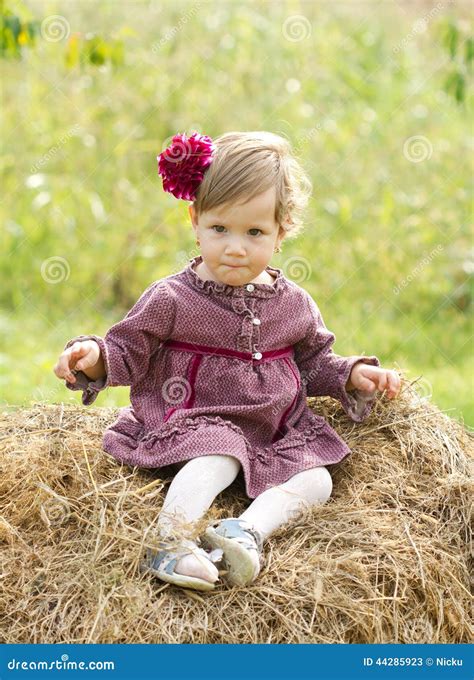 Little Country Girl Stock Image Image Of Happy Rural 44285923