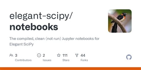 GitHub Elegant Scipy Notebooks The Compiled Clean Not Run Jupyter Notebooks For Elegant SciPy