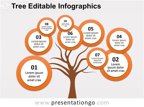 Bubbles Tree PowerPoint Diagram PresentationGO Com