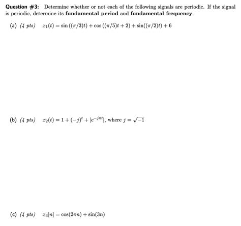 Solved Question 3 Determine Whether Or Not Each Of The