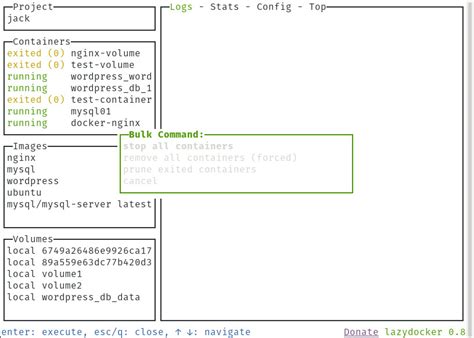 A Look At Lazydocker A Cursor Based Docker Management Tool The New Stack