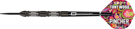 Datadart Tony Wood Darts Steel Tip 95 Black Titanium