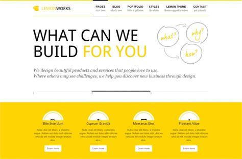yellow website templates volontariat